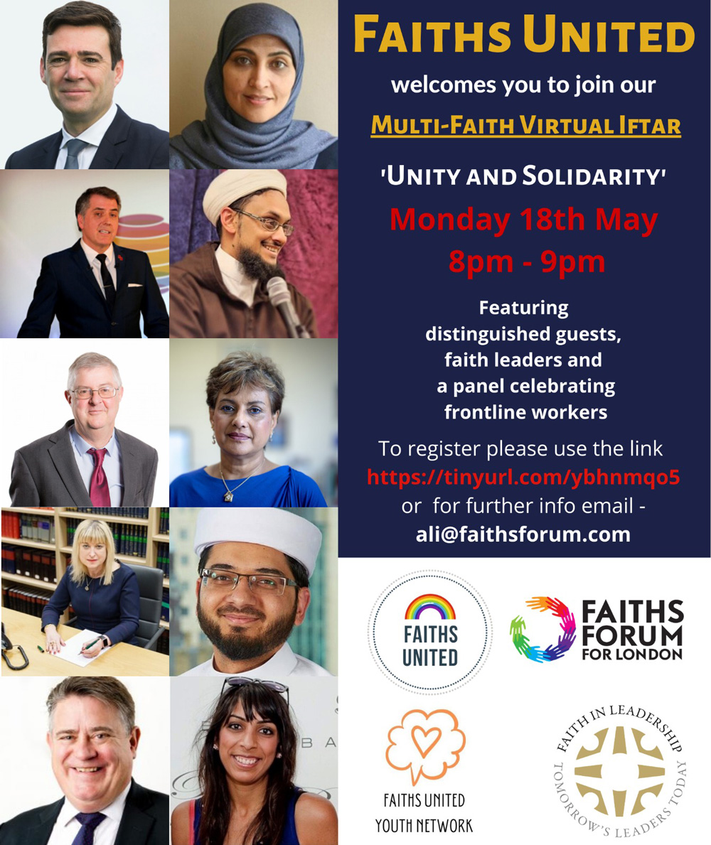 Faiths United – Multi-Faith Virtual Iftar – Barnet Multi Faith Forum